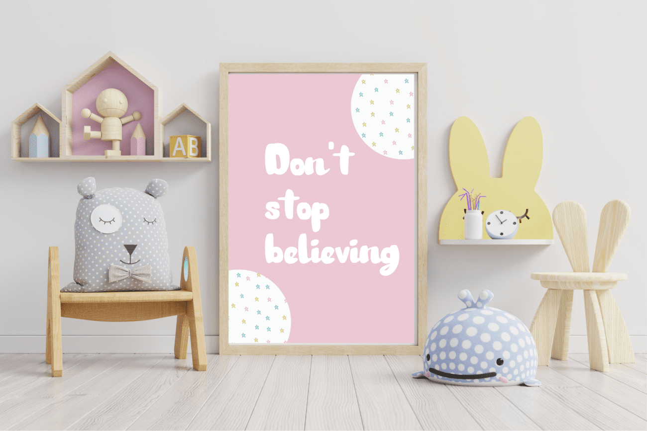 How to Create a DIY Poster to Inspire Your Kids | Birds and Lilies